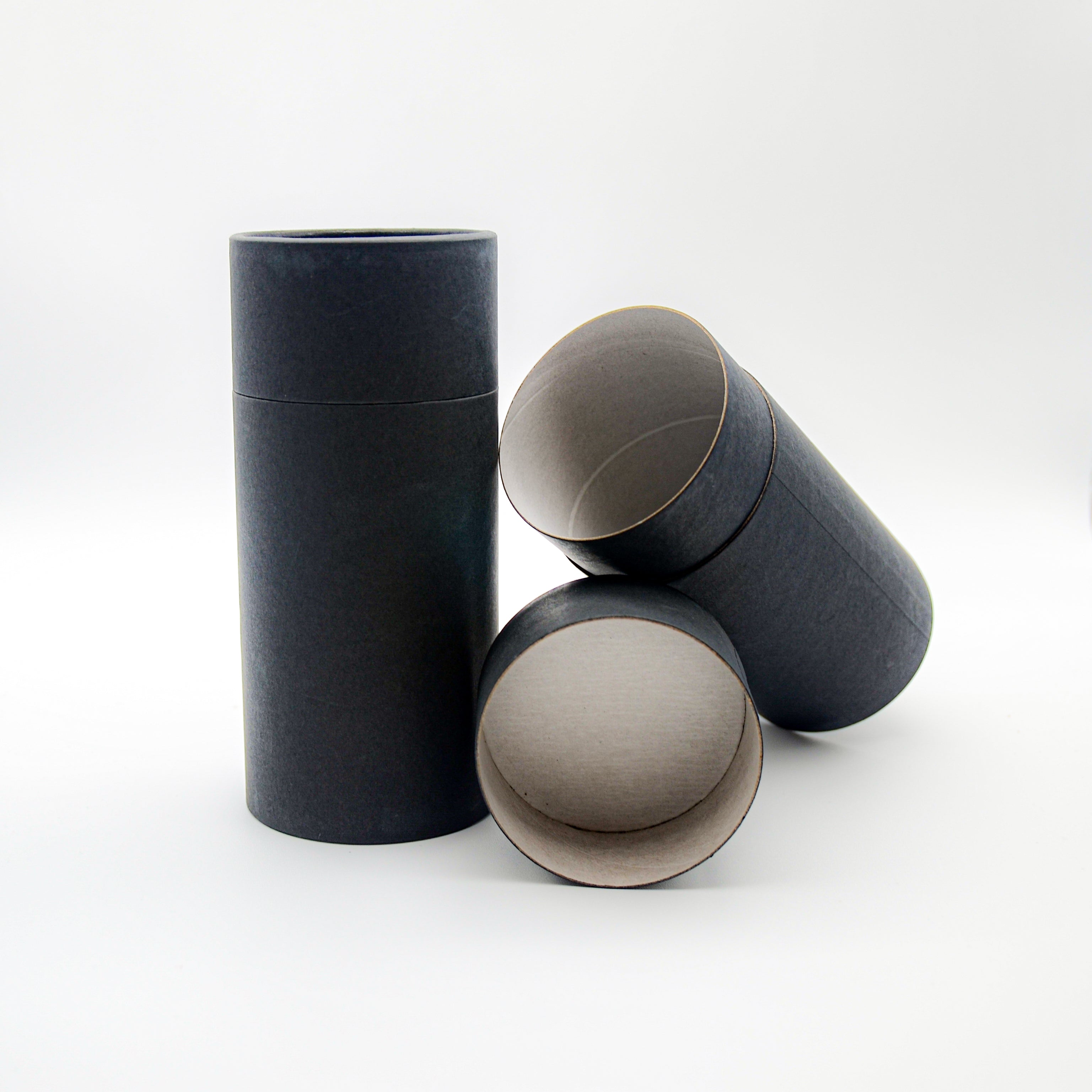 Black Corrugated Cardboard Cylinder – IMPackaging