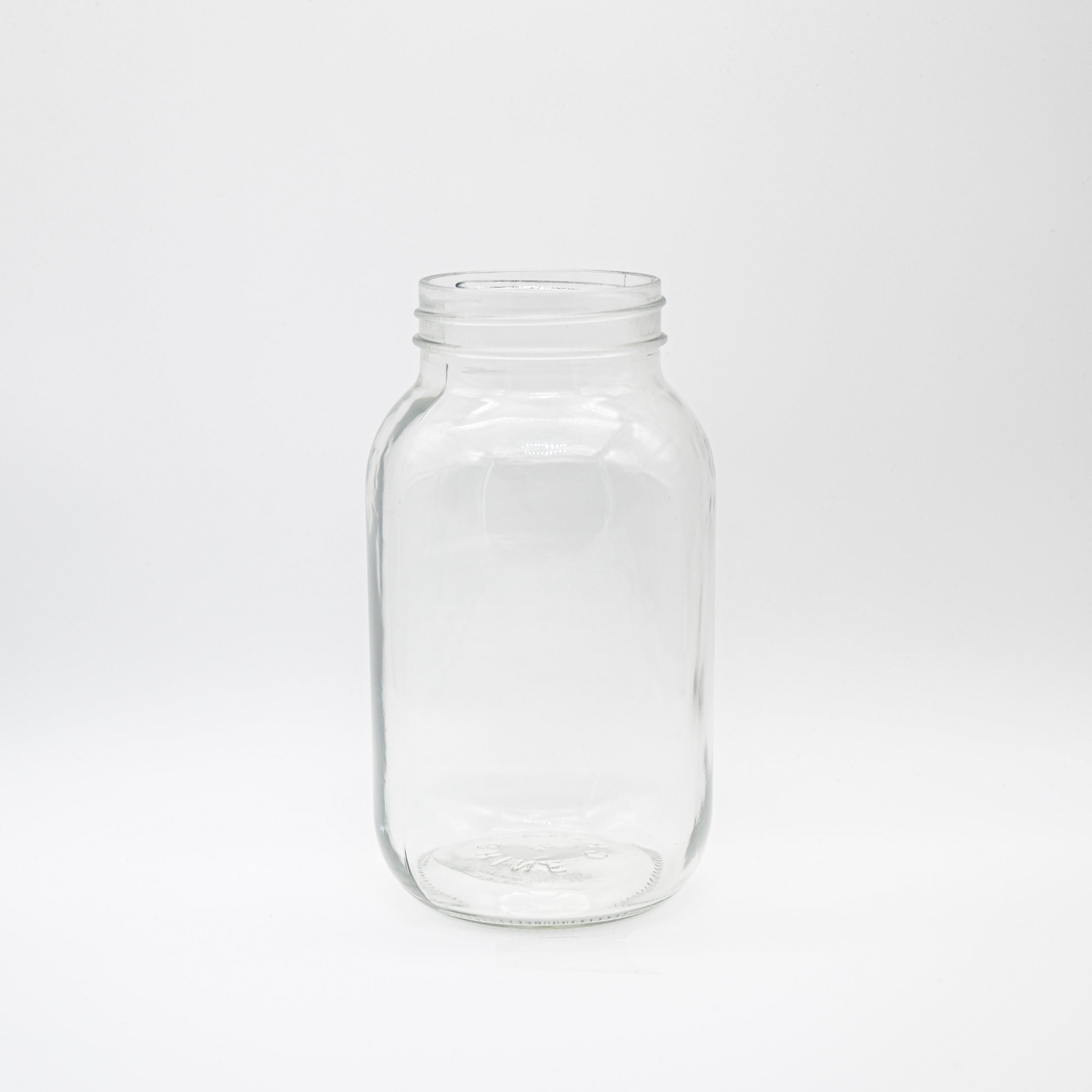 1lt/32oz Clear Glass Mason Jar 70mm – IMPackaging
